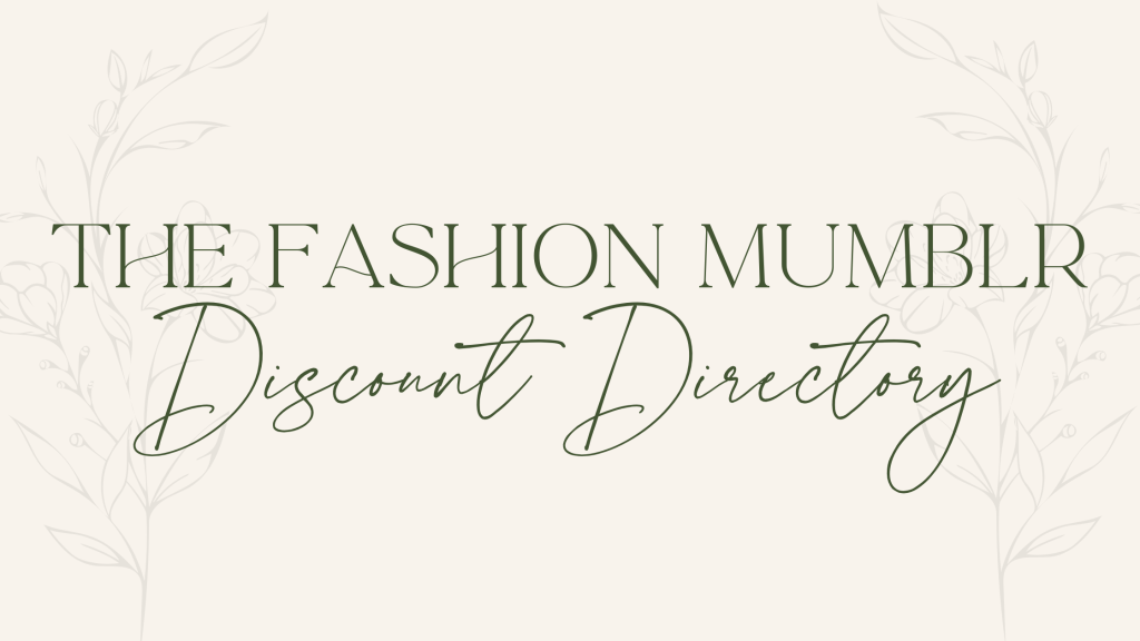 The Fashion Mumblr Discount Directory - Fashion Mumblr